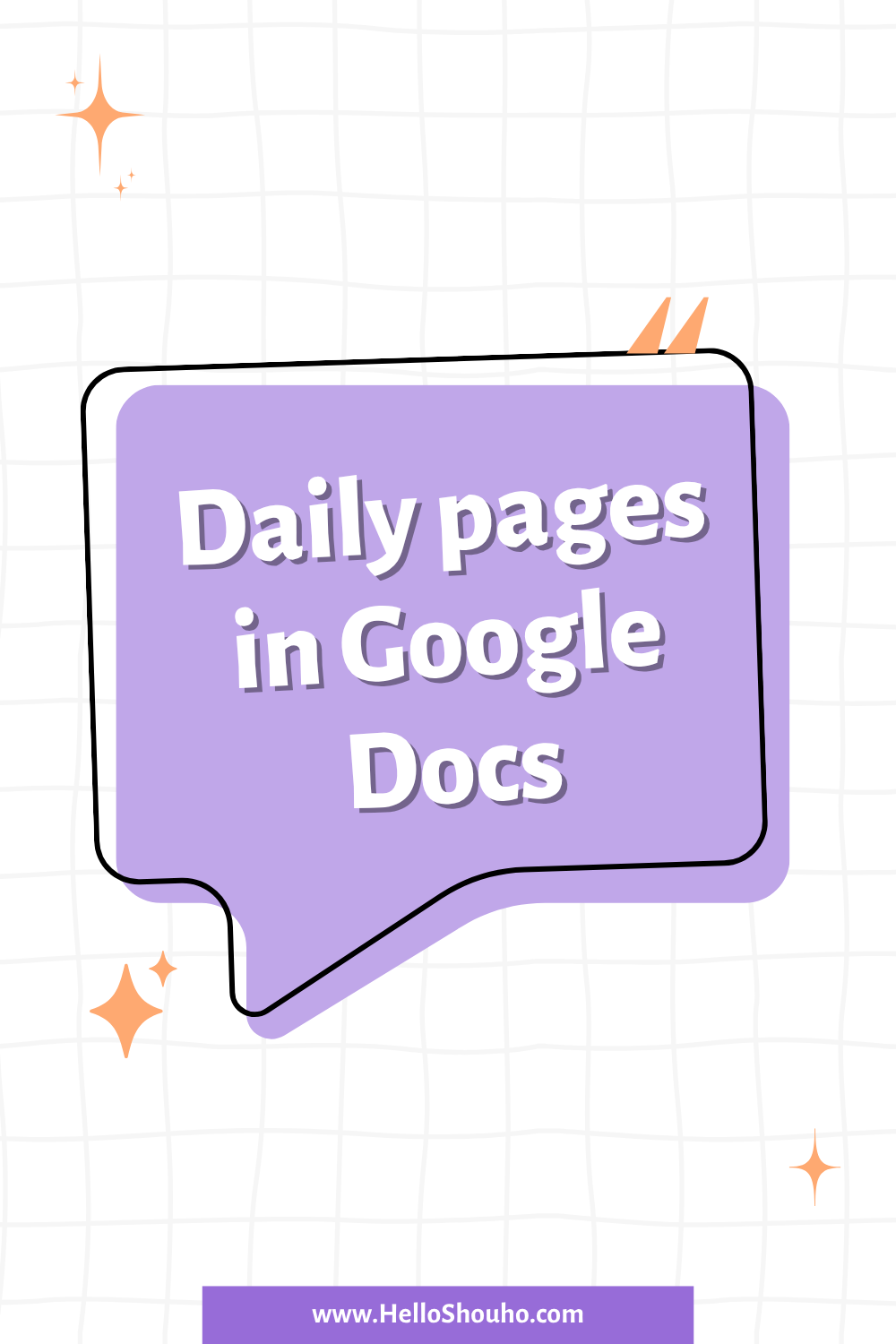 Digital Bullet Journals - Daily pages in Google Docs - Hello Shouho